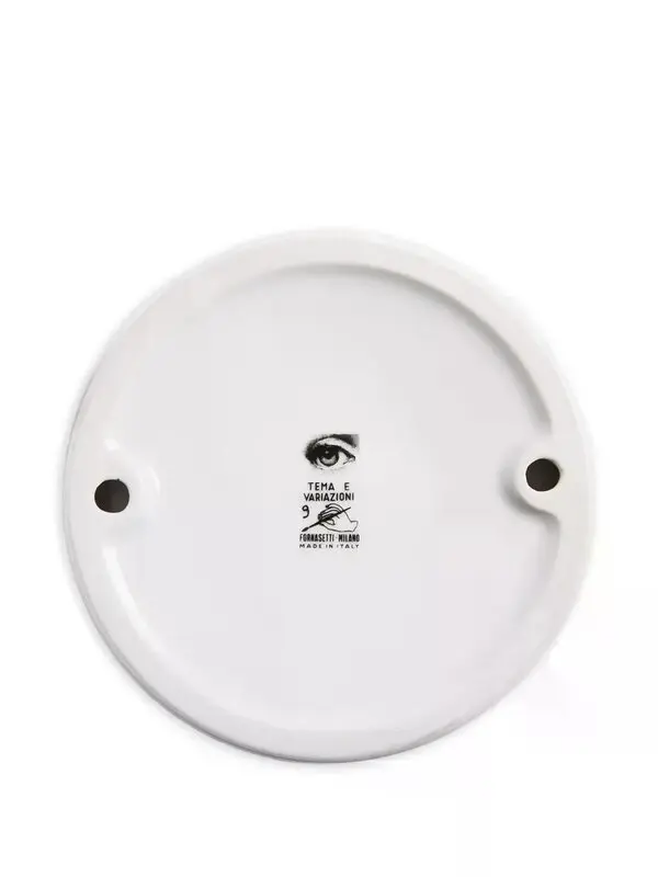 FORNASETTI Tema E Variazioni Ashtray - Black