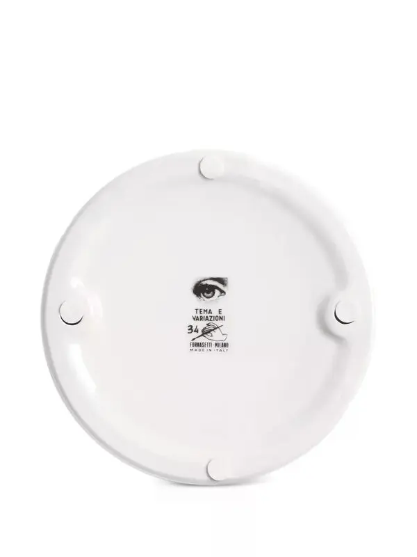 FORNASETTI Tema E Variazioni Ashtray - White