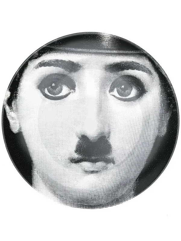 FORNASETTI Wall Plate N.204 - Black
