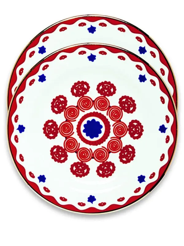La DoubleJ X Von Bartha Dessert Plates - White