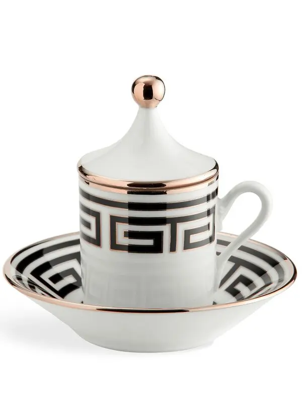 GINORI 1735 Labirinto Tête À Tête Coffee Set - Black
