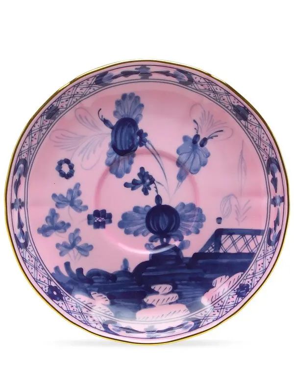 GINORI 1735 Oriente Italiano Coffee Saucers - Pink