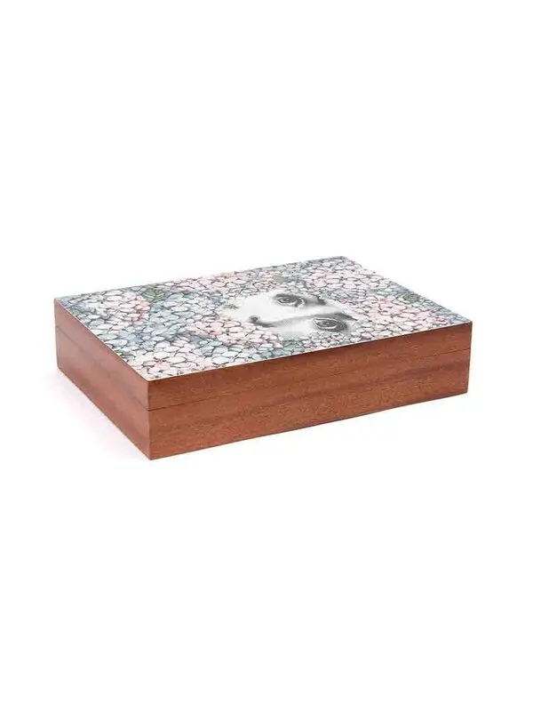 FORNASETTI Printed Box - Brown