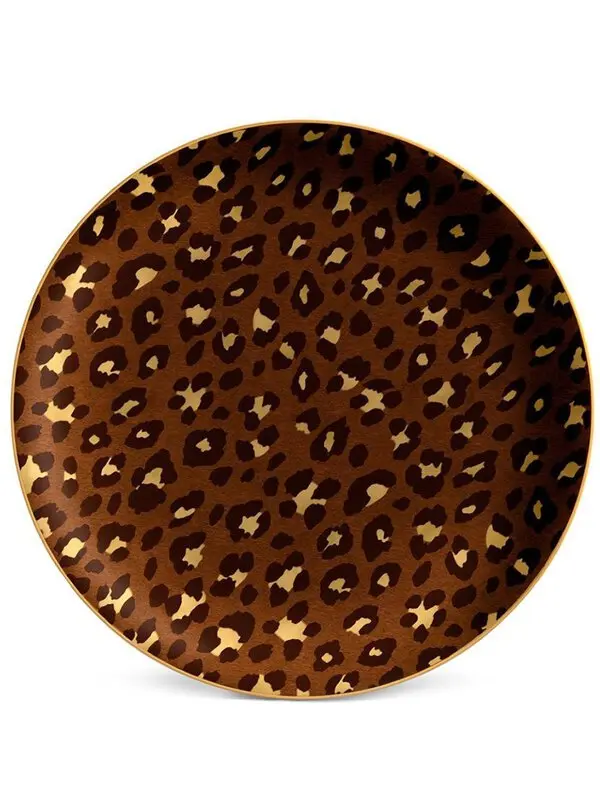 L'Objet Leopard Cake Plate
