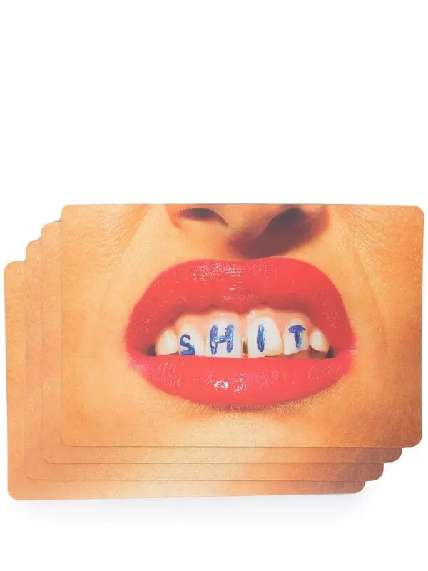 SELETTI Graphic-print Tablemat - Neutrals