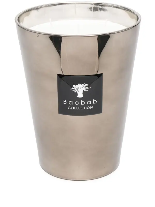 BAOBAB COLLECTION Platinum Max 24 Scented Candle - Silver