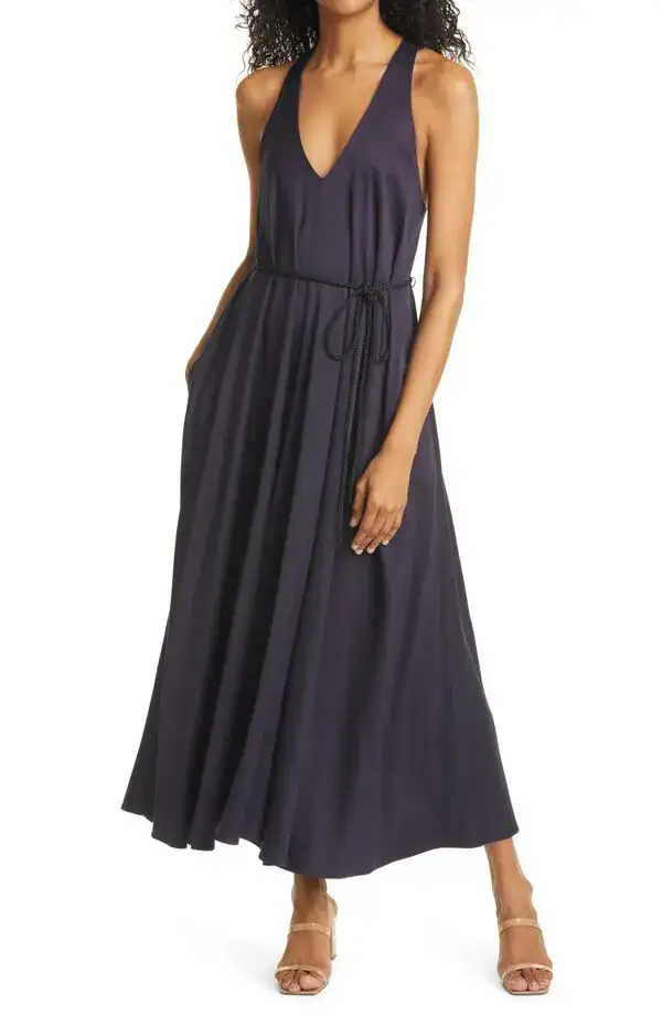 navy blue dress for baby girl La Ligne Racerback A-Line Dress - Blue