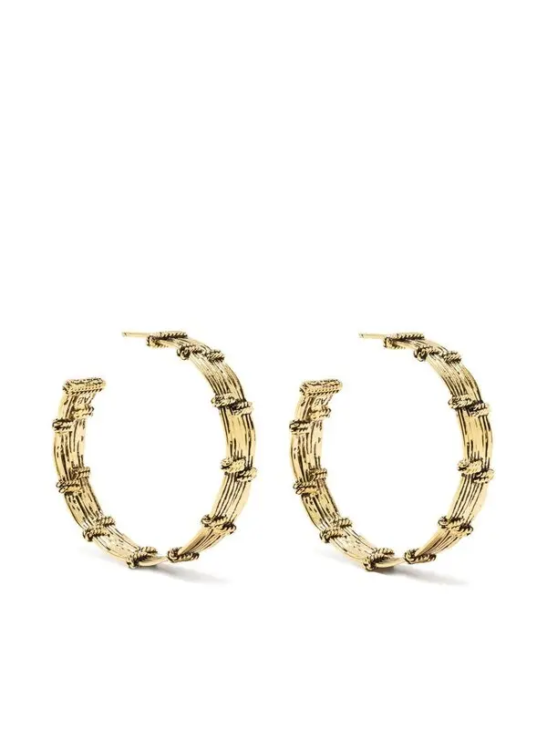 AURÉLIE BIDERMANN Ava Textured Hoop Earrings