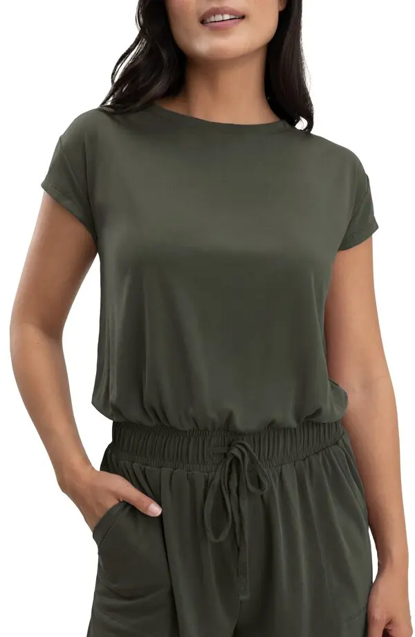 Splendid Wo Charli Romper - Green | Editorialist