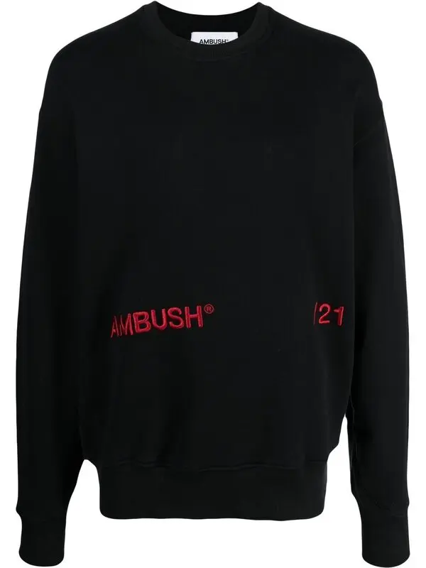 AMBUSH Embroidered-logo Sweatshirt - Black