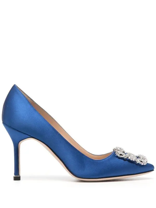 Manolo Blahnik Hangisi 90mm Embellished Pumps