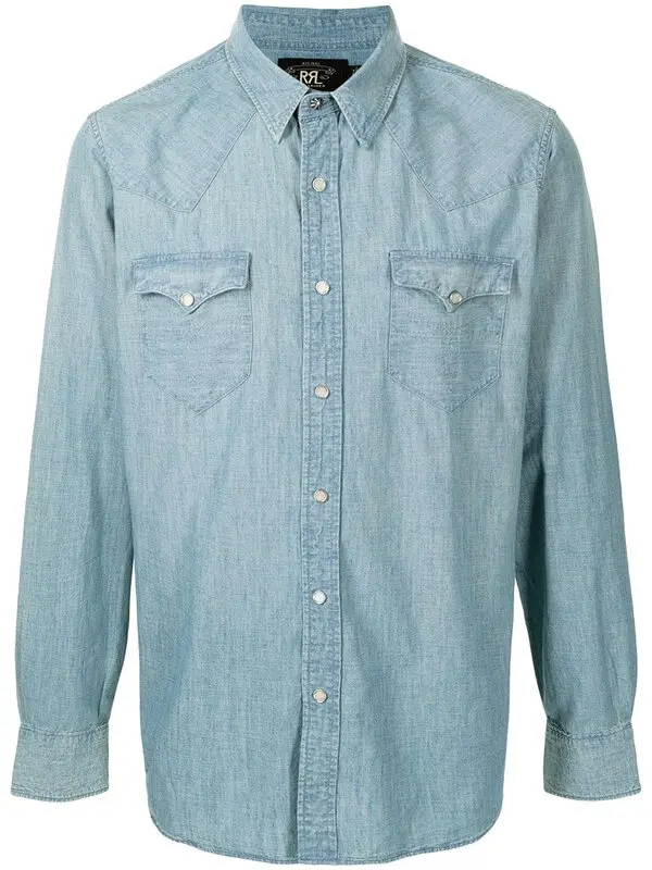 Ralph Lauren Classic Collar Denim Shirt - Blue