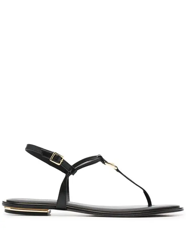 Michael Kors Marylou Flat Sandals In Black 42% Off Editorialist