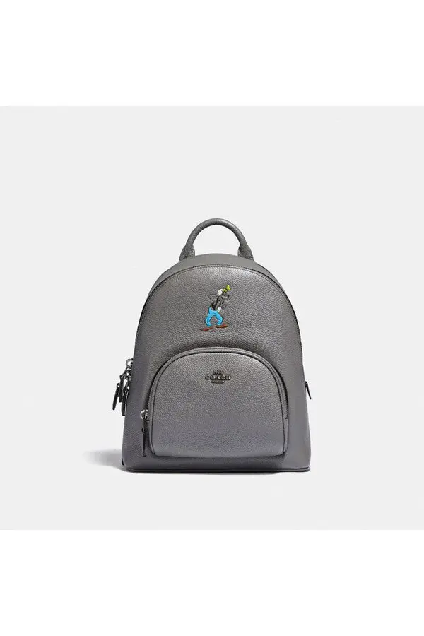 Coach Disney X Carrie Backpack 23 With Goofy Motif - Grey | Editorialist