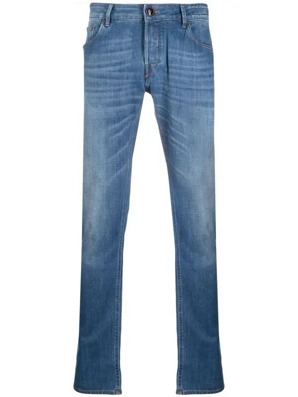 HANDPICKED Orvieto Slim-fit Jeans - Blue