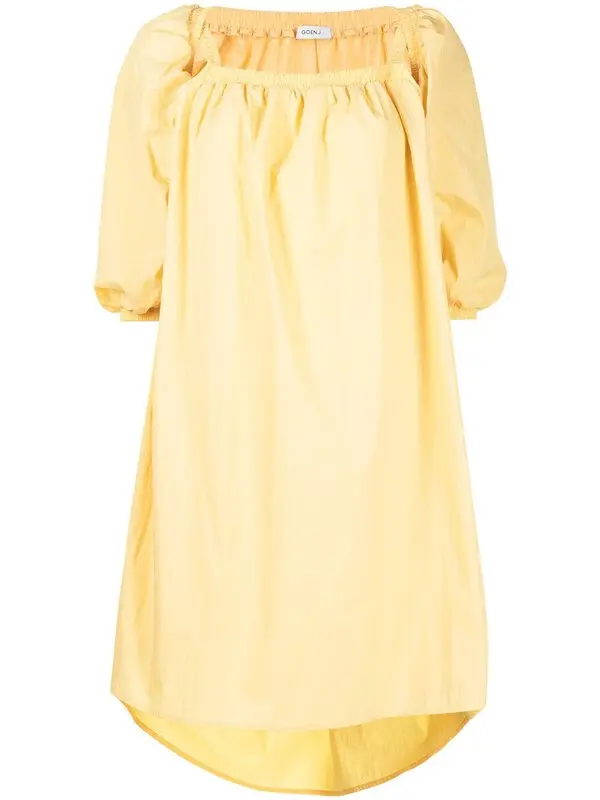 Goen.j Ruffled A-line Midi Dress