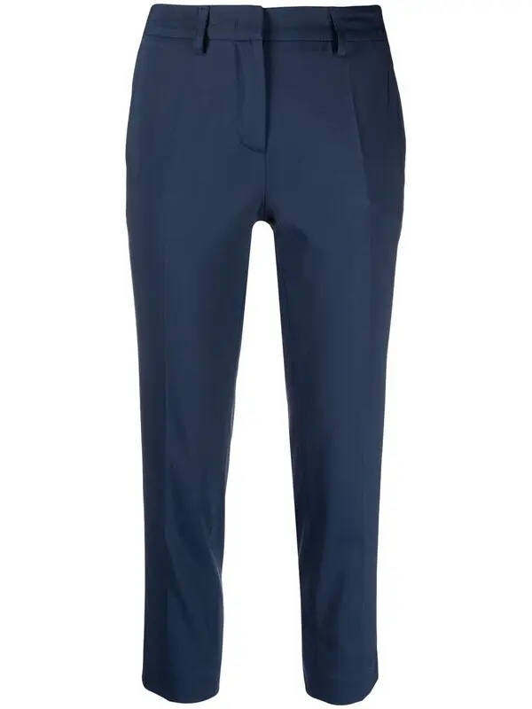 BLANCA VITA Cropped Slim-cut Trousers