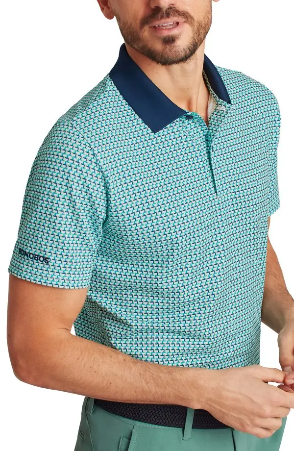 bonobos men's print performance golf polo