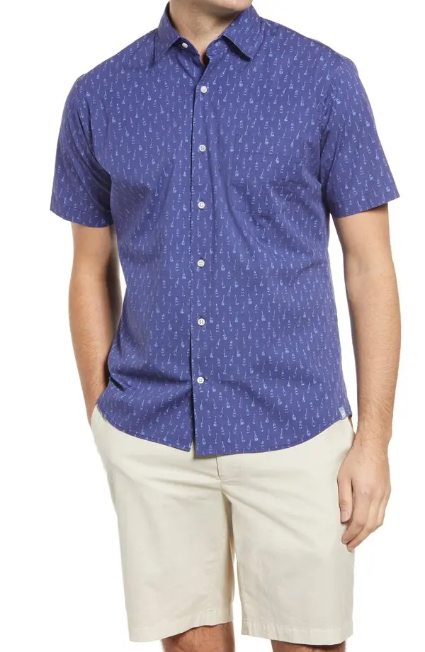 Peter Millar Beach Crafty Regular Fit Short Sleeve Stretch Button-up ...