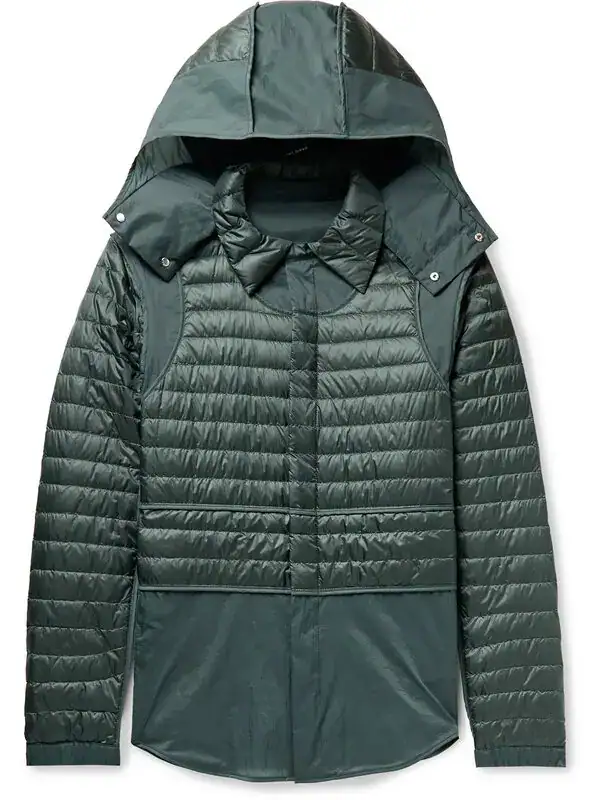 Moncler Craig Chrysemys Panelled Quilted Nylon Hooded Down Jacket