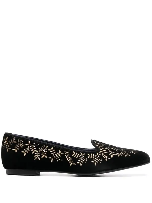 10 CORSO COMO X Castañer Hojas Velvet Slippers