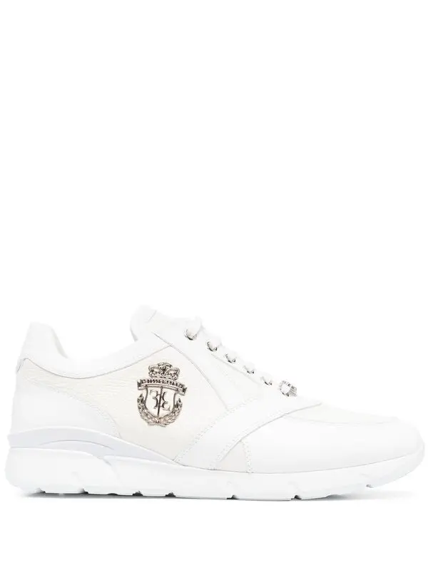 BILLIONAIRE Crest-motif Low-top Sneakers
