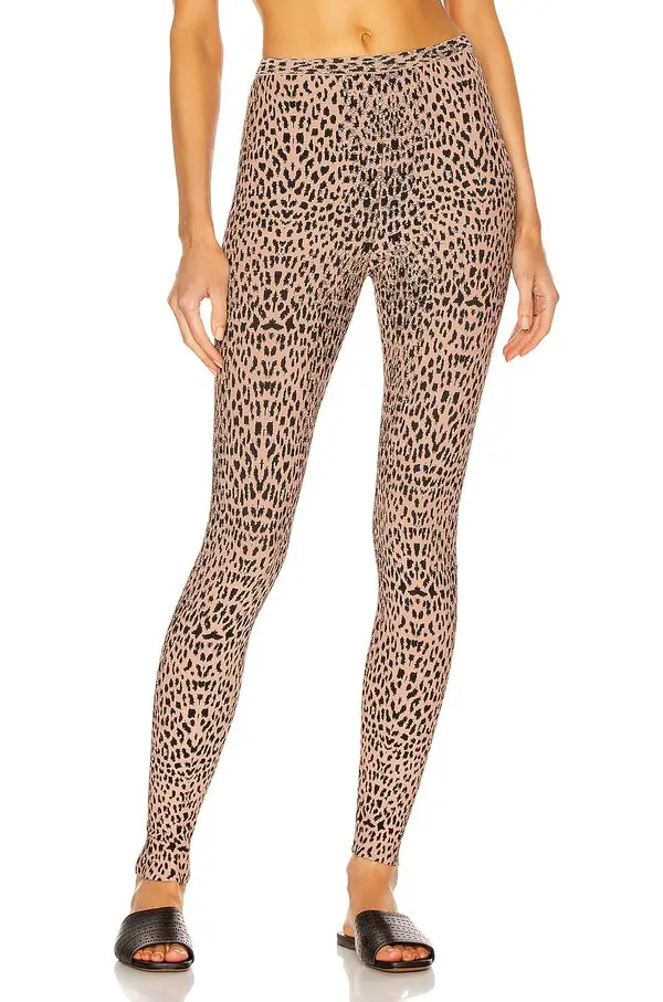 Alaïa Print Legging In Blush