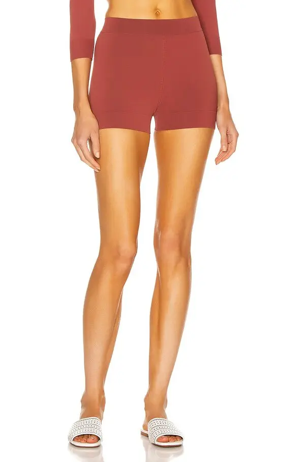 Alaïa Biker Short - Grenat