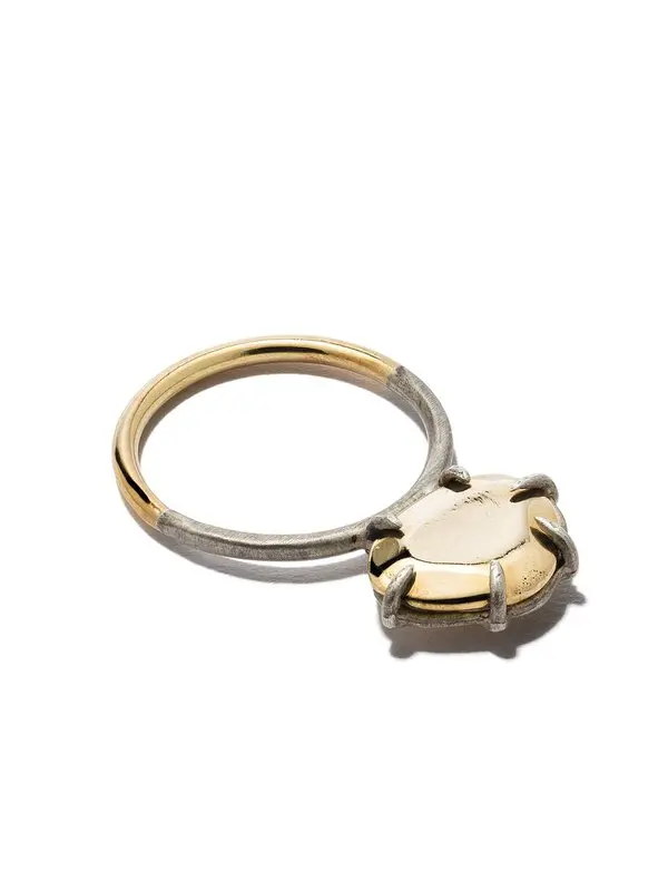 DALILA BARKACHE 18kt Yellow Oxidized Effect Ring