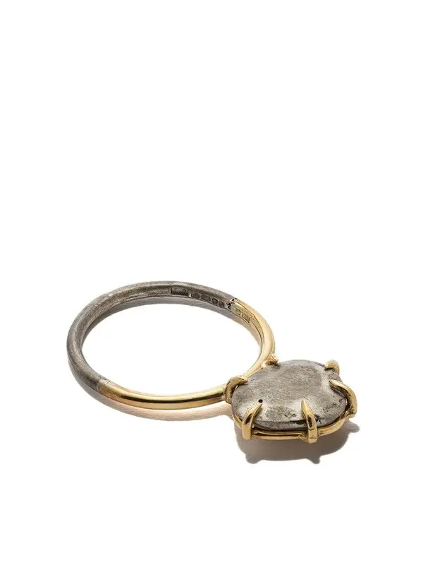 DALILA BARKACHE 18kt Yellow Gold Two-tone Ring - Silver