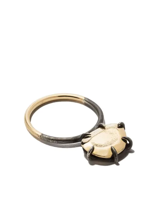 DALILA BARKACHE 18kt Yellow Oxidized Ring