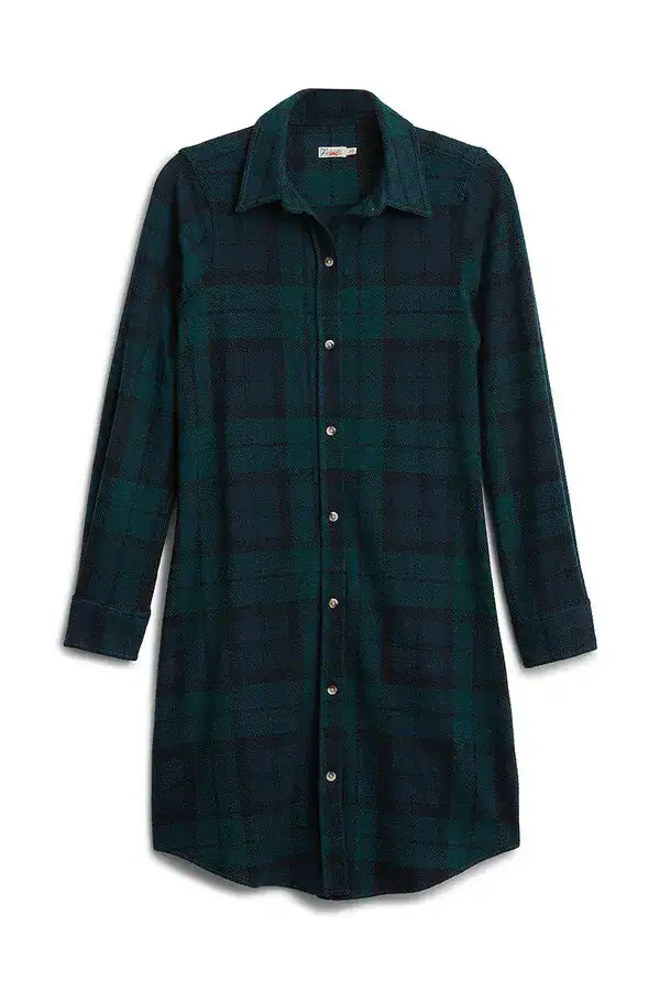 Faherty Brand Legend Sweater Dress Watch Plaid In Black - 23% Off |  Editorialist