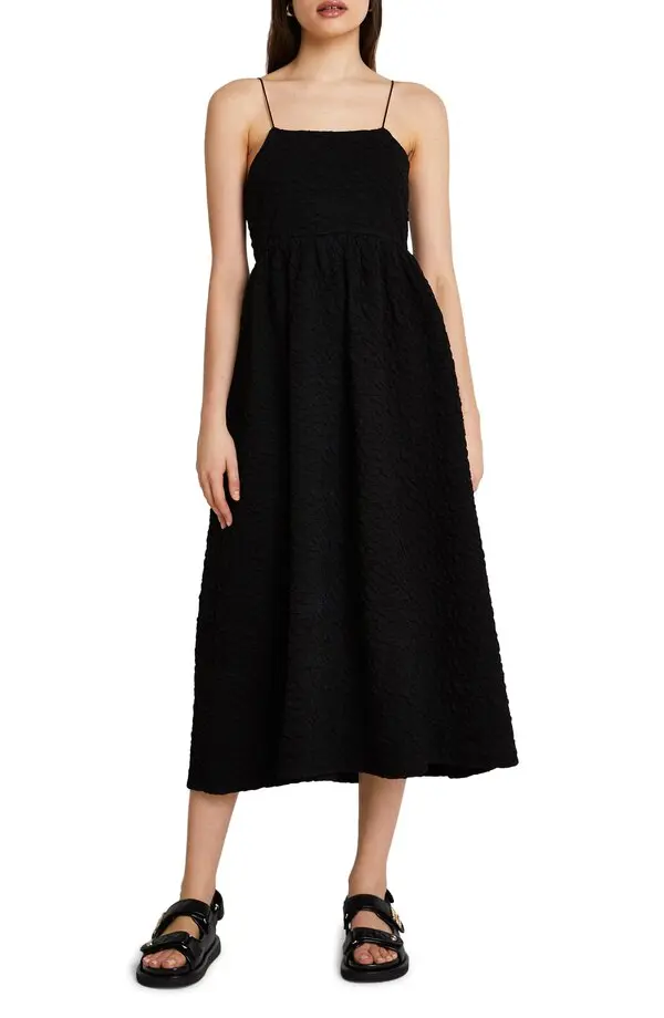 black shimmer midi dress UNDRESS CHLOE Black SEQUIN MIDI DRESS