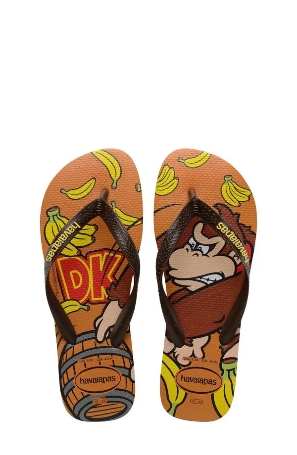 Havaianas Mario Bros. Flip Flop - White/ Black | Editorialist