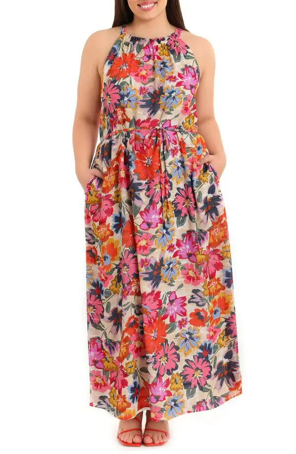 Maggy London Floral Dress - Ivory | Editorialist