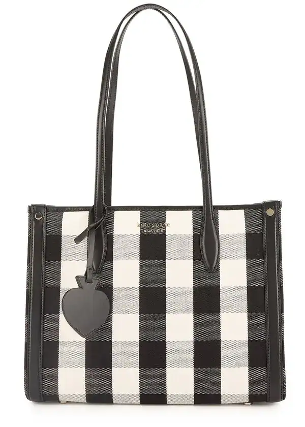 Kate Spade Black And White Plaid Handbag Kate Spade New York