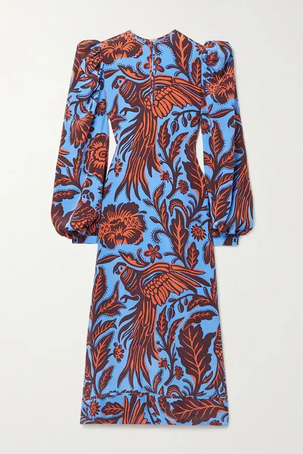 johanna ortiz blue floral dress Alta Mar One Piece