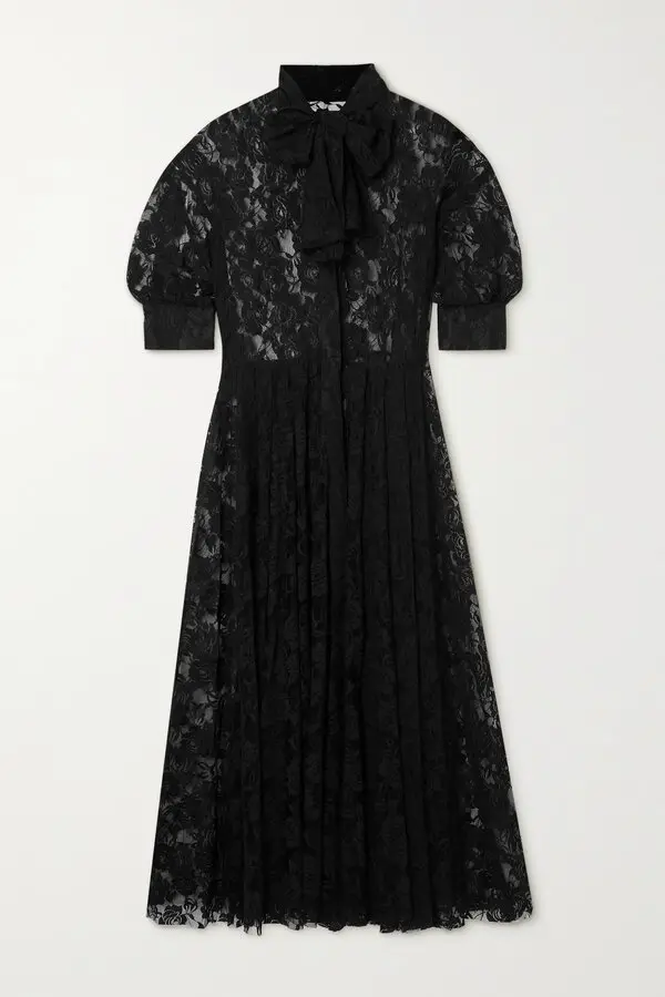 black lace full length dress Pinot Grigio Long Sleeve Lace Maxi Dress | Black | Womens main image 1