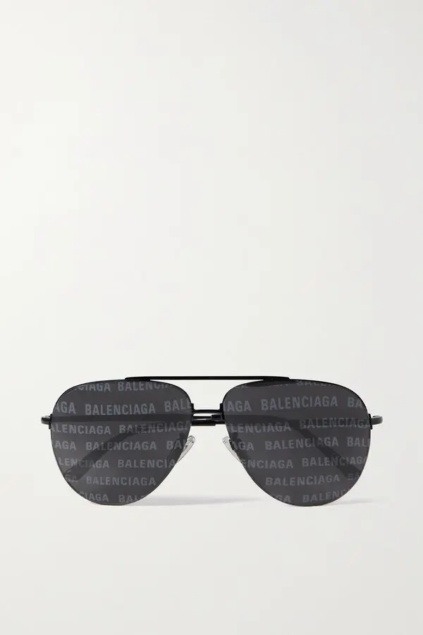 Balenciaga Aviator-Style Metal Sunglasses In Black - 30% Off 