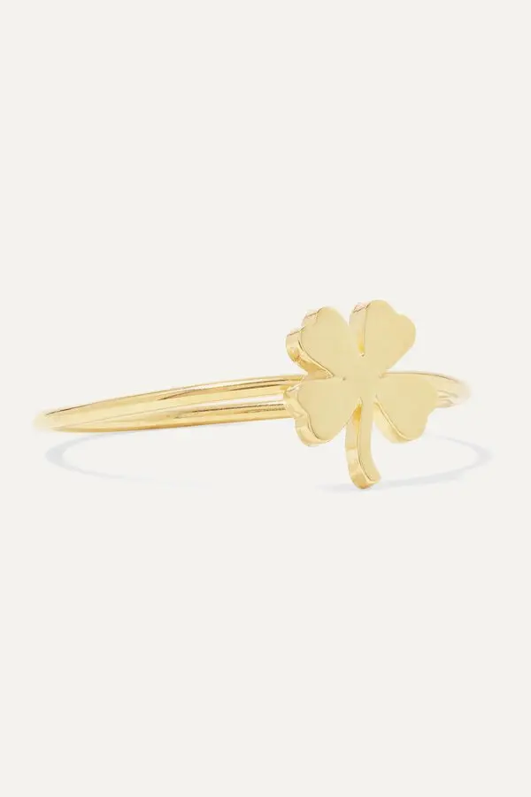 JENNIFER MEYER Mini Clover 18-karat Ring