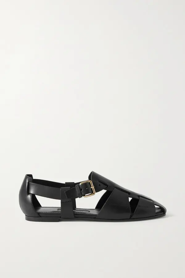 EMME PARSONS Ernest Leather Sandals - Black
