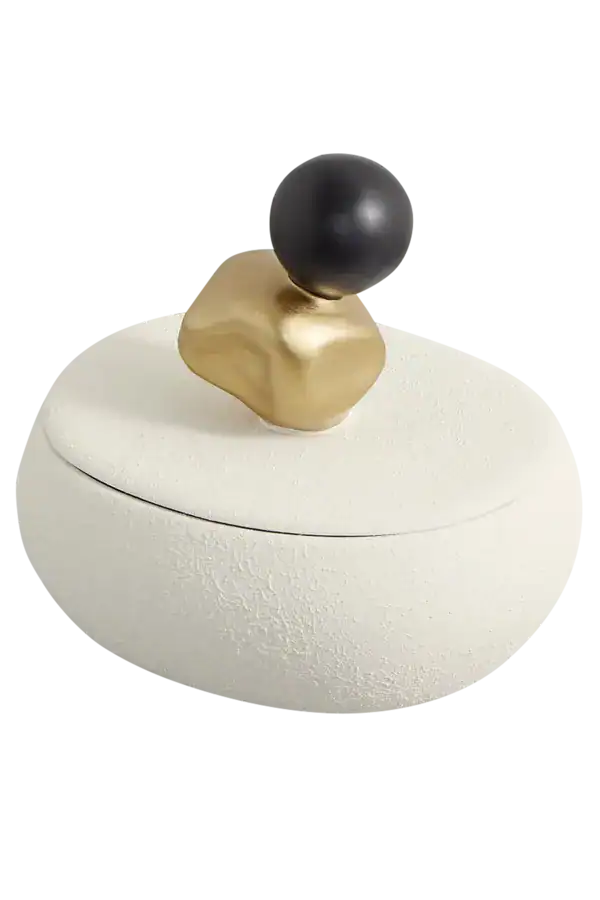 Anissa Kermiche Earthenware Jewelry Box In Ivory - 40% Off