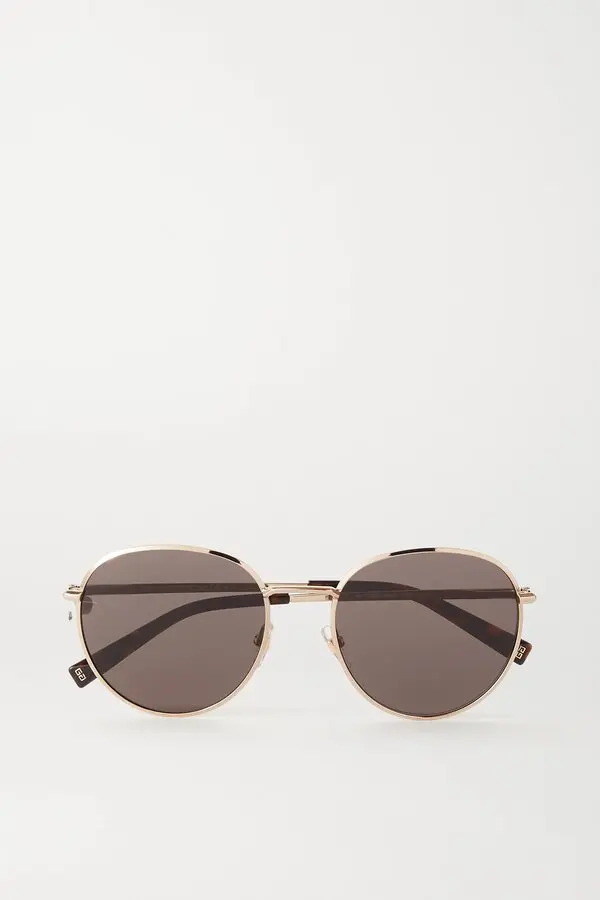 Givenchy Round-Frame -Tone Sunglasses - Gold | Editorialist display picture 2