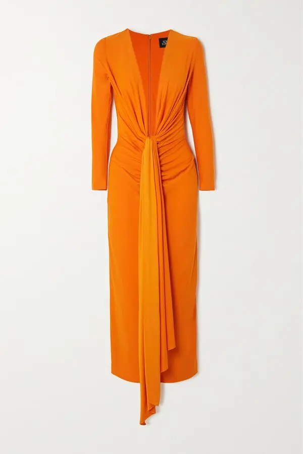 knee length dresses for ladies The Lorena Midi Dress in Black