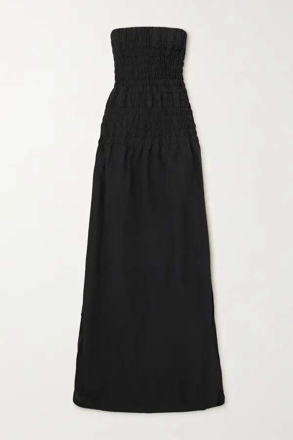 black fishtail dress long sleeve Madeleine | Black Fishtail Maxi Dress With Bardot Mesh Long Sleeves main image 0