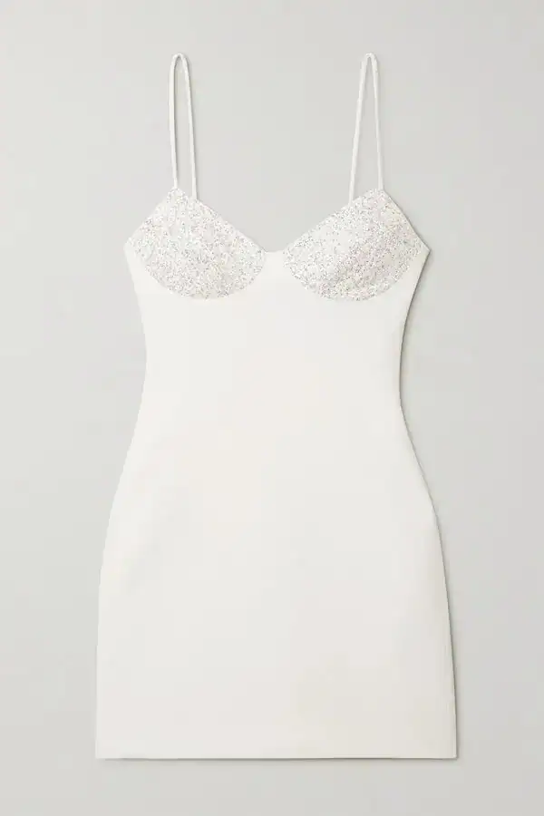 knee length dresses for ladies David Koma Crystal Embellished Mini Dress  Runway Catalog