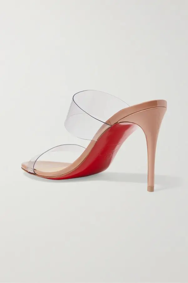 CHRISTIAN LOUBOUTIN Just Nothing 85 Mules - Neutrals