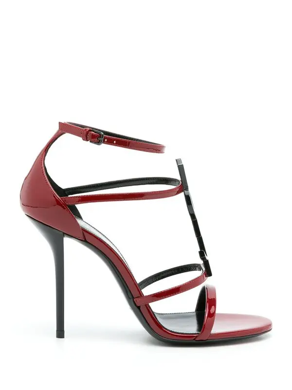 ysl sandals red