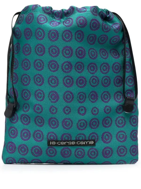 10 CORSO COMO Geometric-print Makeup Bag - Blue