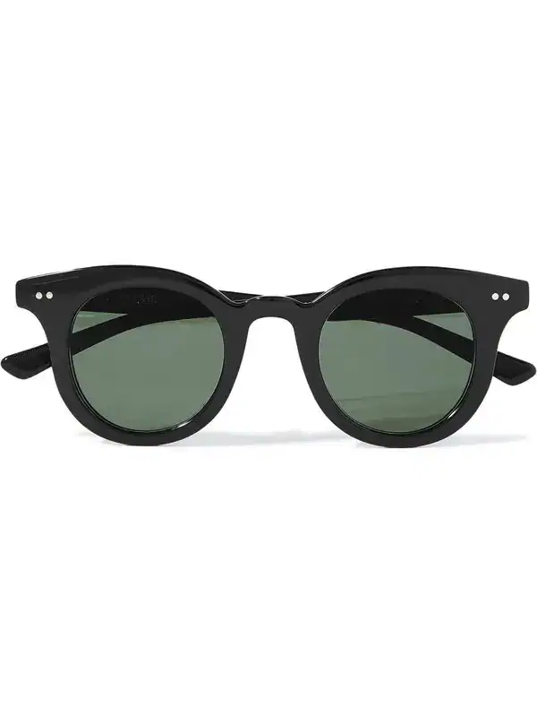 Native Sons Merrimack Round-Frame Acetate Sunglasses In Black - 70 